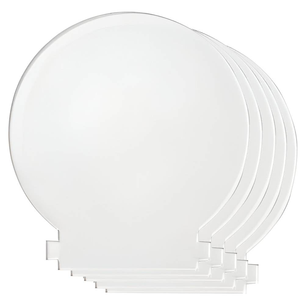 Lamp - 5 x Acrylic ROUND Photo Frame INSERTS ONLY (12cm x 13cm ...