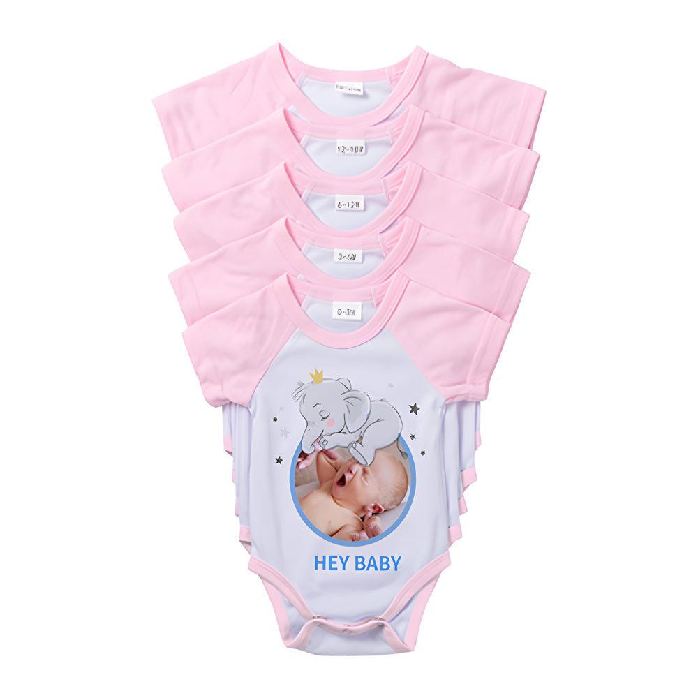Apparel - Pack of 10 x Baby Grow - Short Sleeves - Raglan - Pink | Top ...