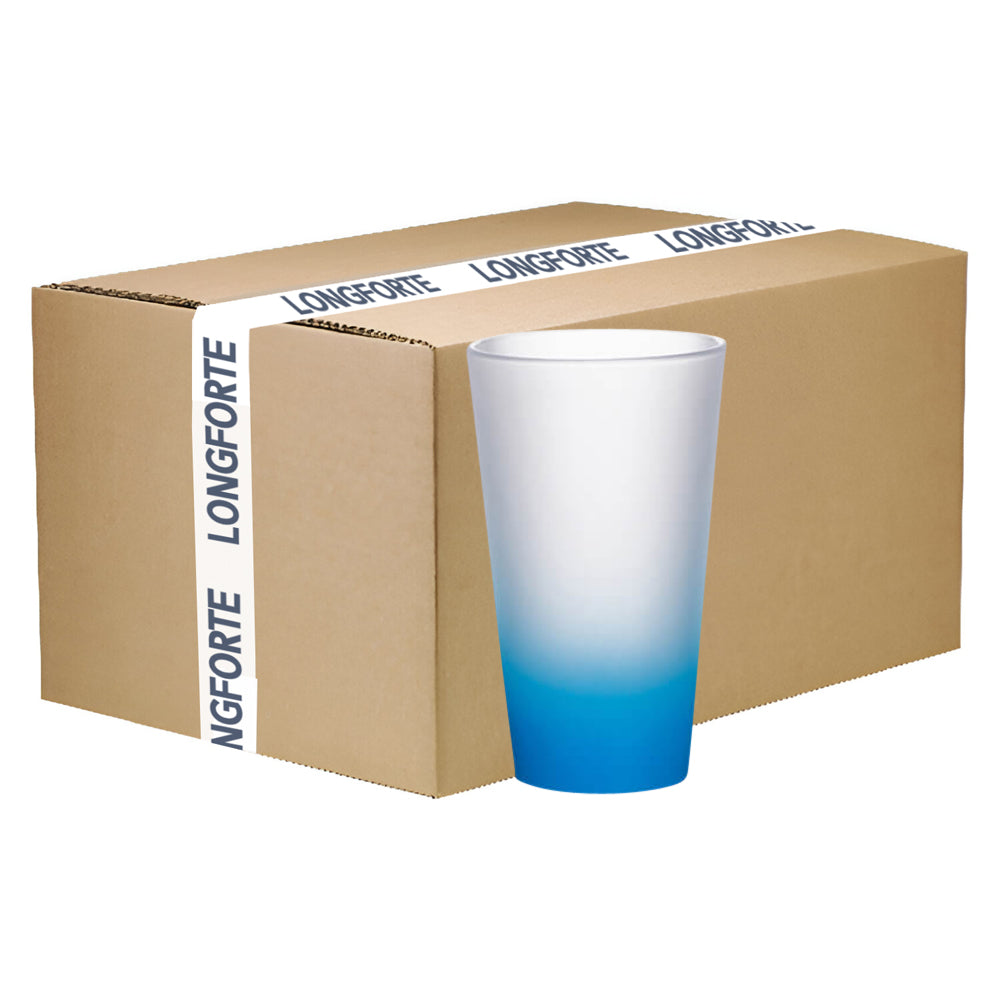 FULL CARTON - 24 x GRADIENT 17oz CONE Glasses - LIGHT BLUE | Longforte ...