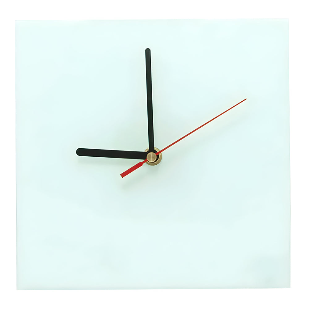 FULL CARTON - 24 x Glass Wall Clock - SQUARE - 30cm | High-Quality Dye ...