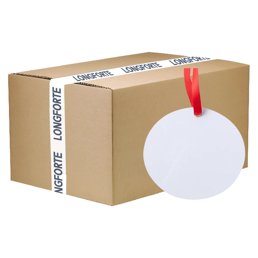 FULL CARTON - (100 PIECES) ALUMINIUM Double-Sided Ornament - Round (7 ...