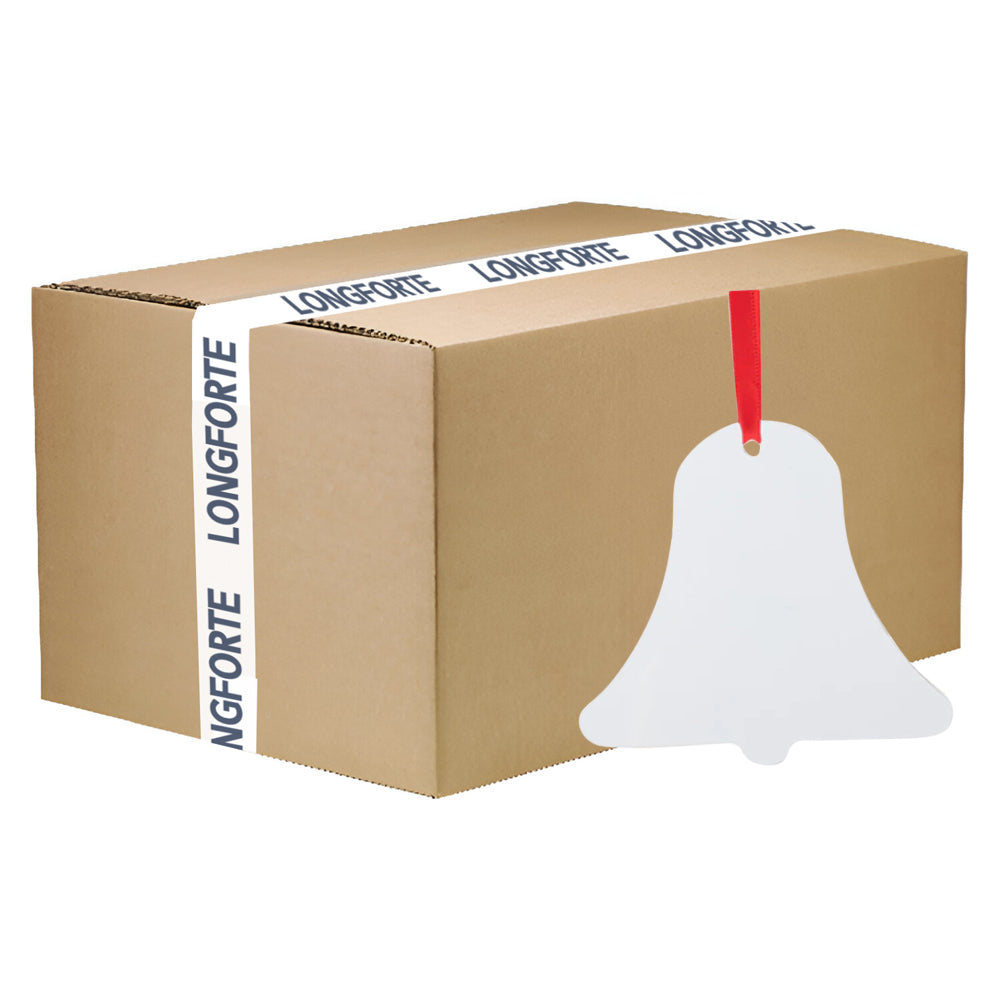 FULL CARTON - (100 PIECES) - ALUMINIUM Double-Sided Ornament - BELL (9 ...