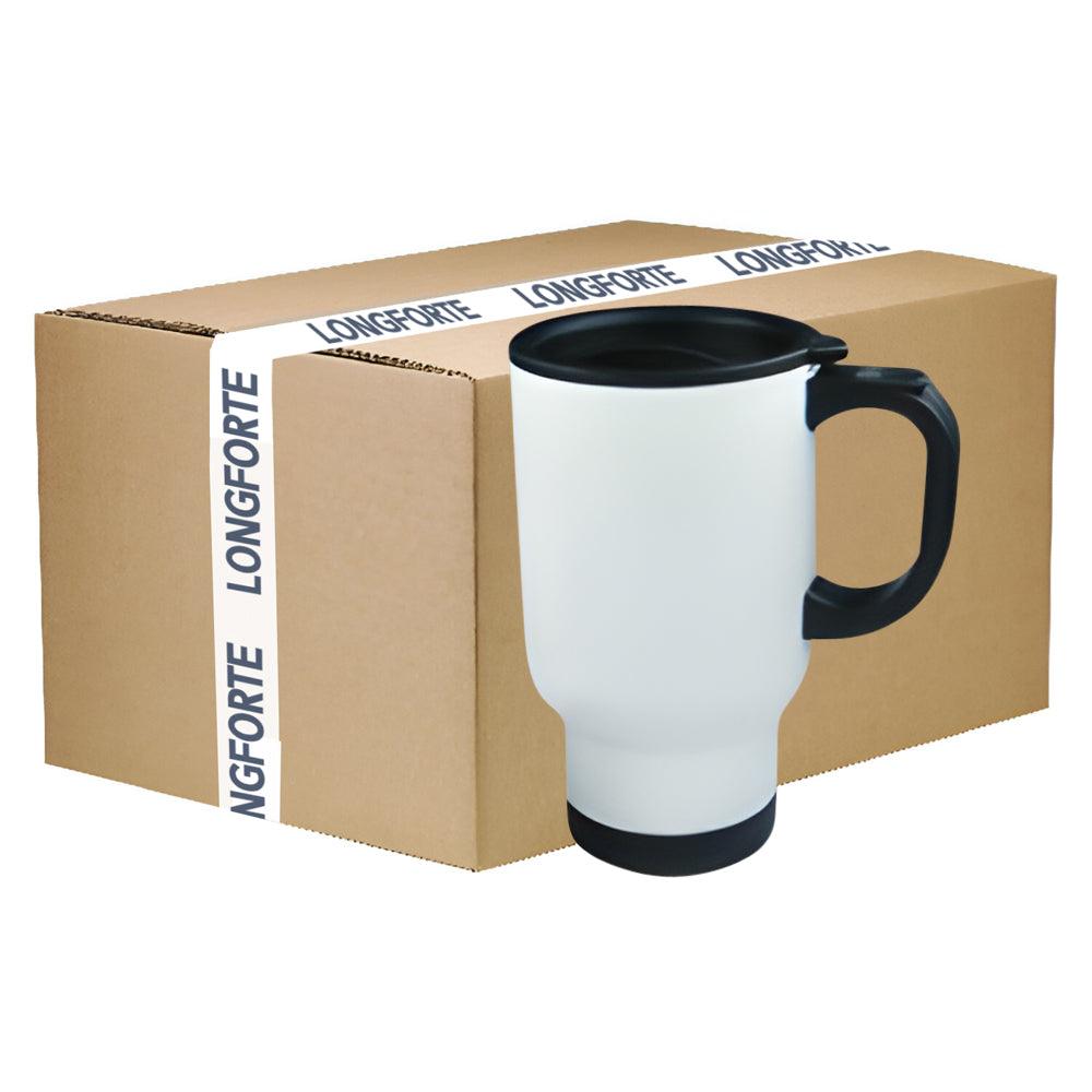 FULL CARTON - 48 x Blank 14oz White Travel Sublimation Mugs | Wholesale ...