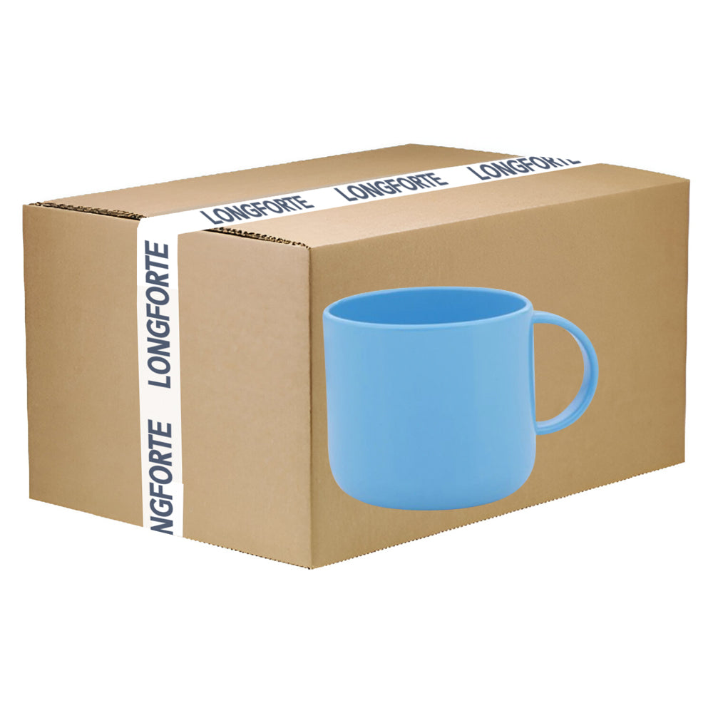 FULL CARTON - 48 x 6oz Polymer Unbreakable Mugs - Blue | Customizable ...