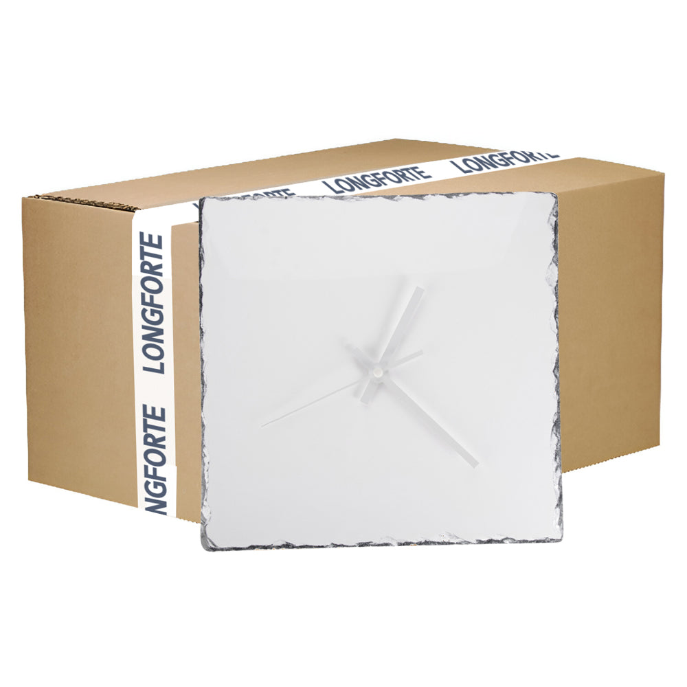 FULL CARTON - 7 x SQUARE Clock Photo Slates - 27cm x 27cm | Dye ...