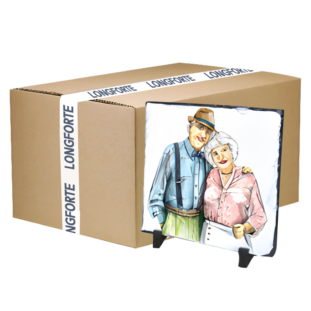 CARTON COMPLET - 20 x Ardoises photo à sublimation carrées vierges ...