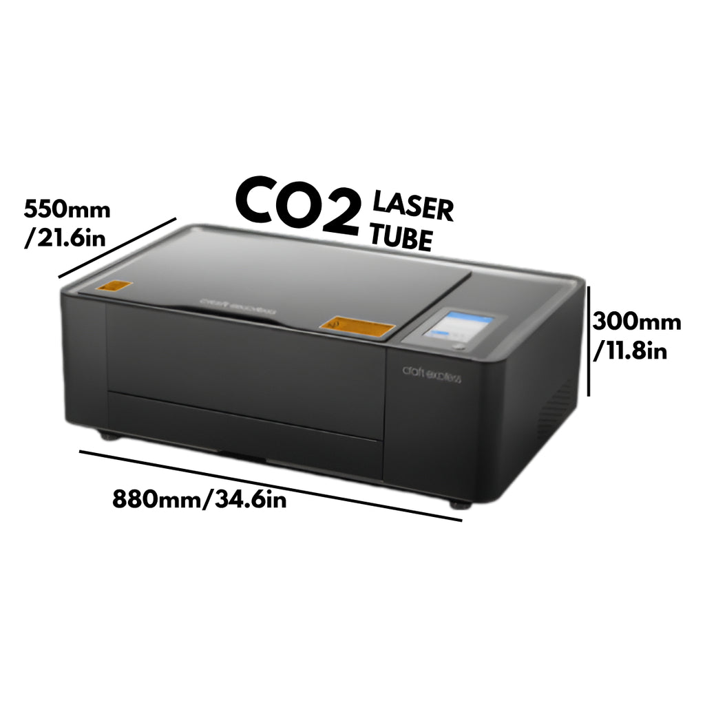 Hardware - 50W CO2 Laser Cutter/ Engraving Machine with Smoke Purifier ...