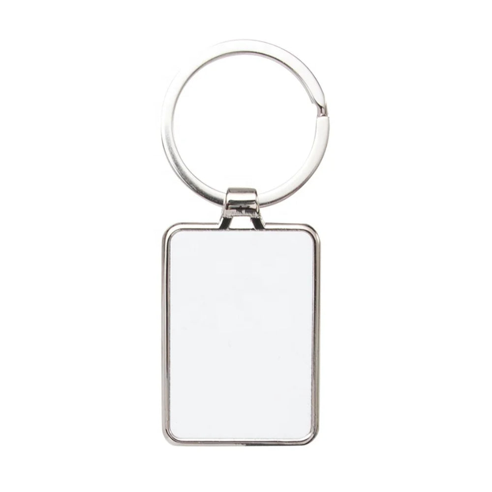 Keyring - 10 x Sublimation Metal Keyring - CURVED Rectangle ...