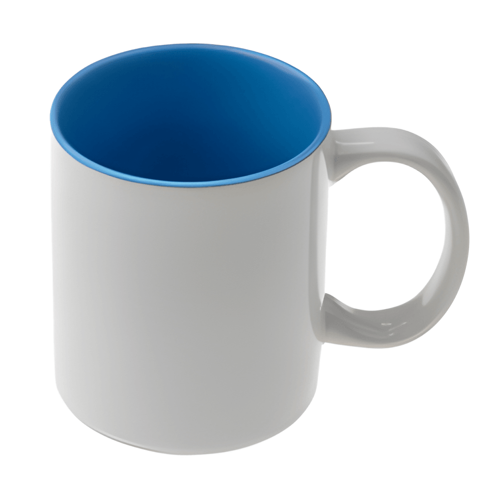Mugs - 11oz - Two Tone Coloured Mugs - Light Blue | Longforte ...