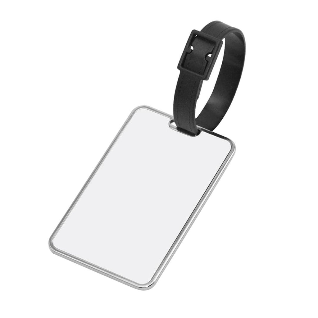 10 x METAL Luggage Tags - Rectangle - 5cm x 8cm | Dye Sublimation ...