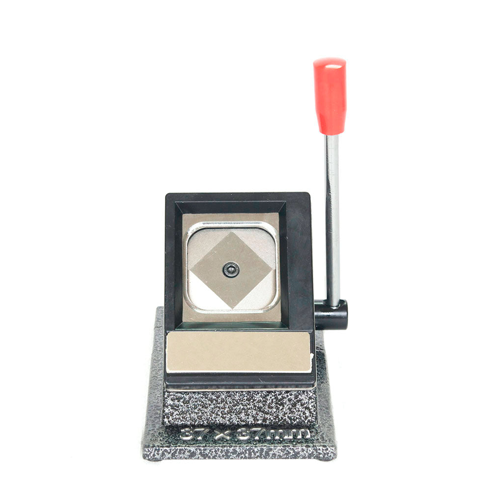 Badges - Desktop Stand Paper Cutter - Square 37mm | Customizable ...