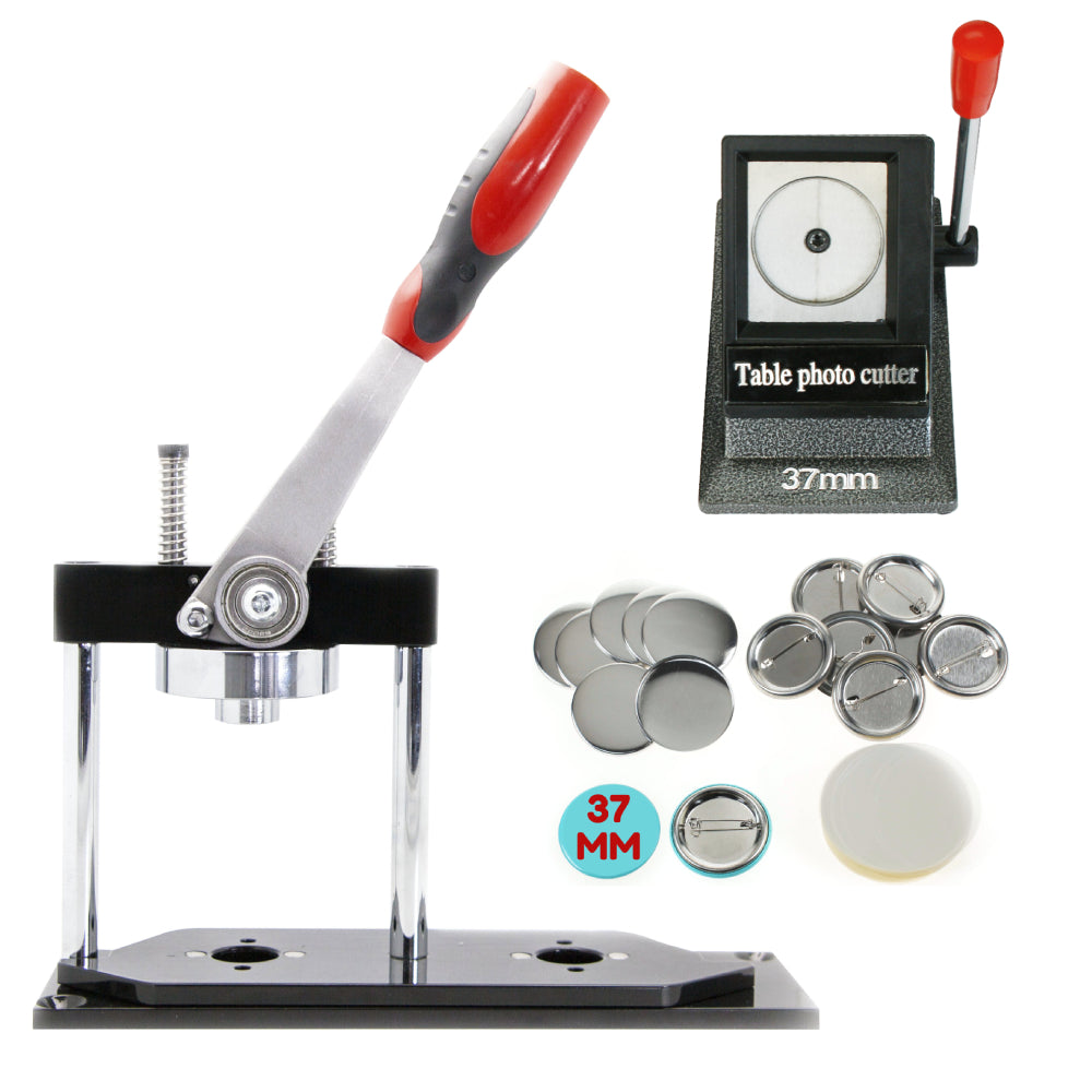 37mm N4 Badge Starter Pack with 200 FREE Components | High-Quality Dye ...